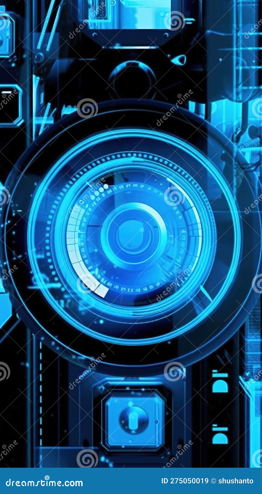 Futuristic Technology Background Wallpaper Stock Illustration ...
