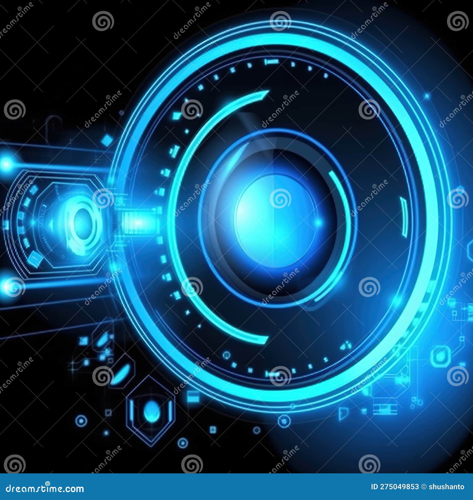 Futuristic Technology Background Wallpaper Stock Illustration ...