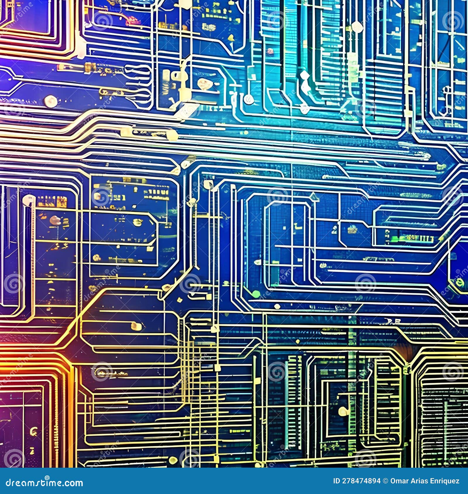 459 Futuristic Technology Circuit: a Futuristic and Tech-inspired Background Featuring a Circuit ...