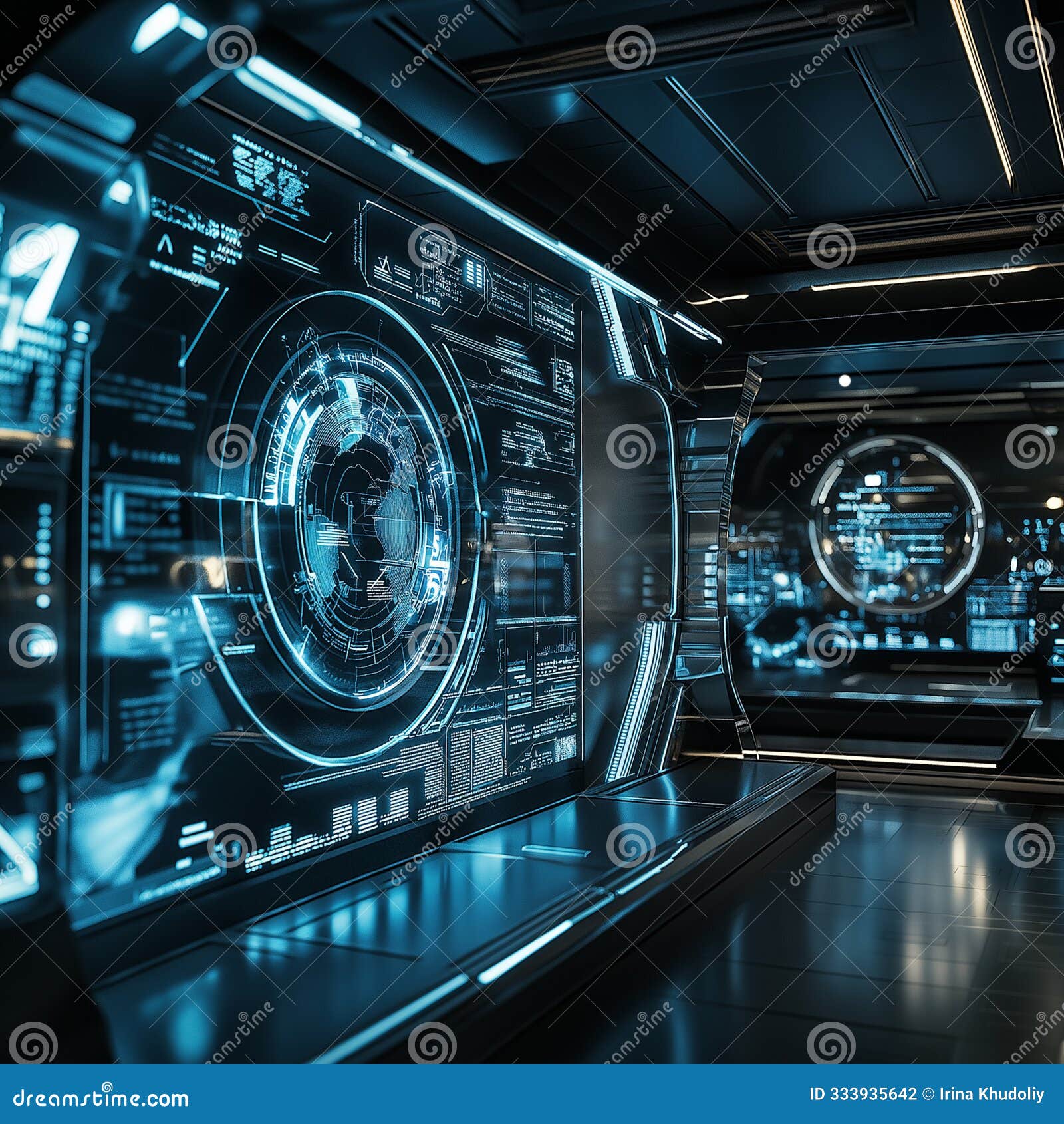 Futuristic Technology Concept with Advanced Gadgets Stock Photo - Image ...