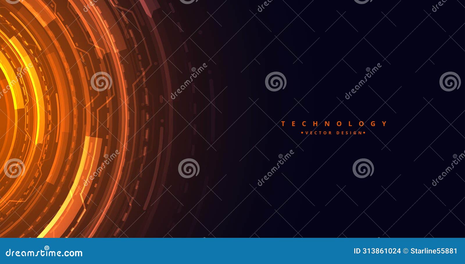 Futuristic Technology Concept Background with Digital Diagram Stock ...