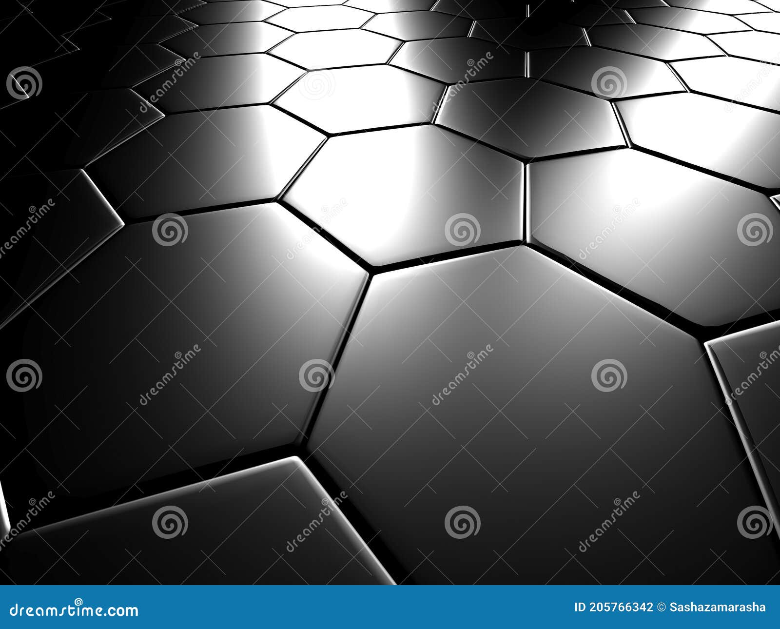 Futuristic Technology Concept. Hexagon Shapes Surface Stock ...