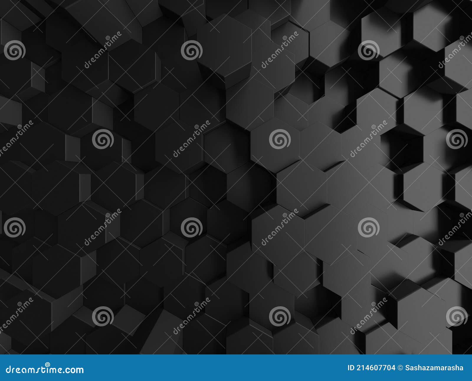 Futuristic Technology Concept. Hexagon Shapes Surface Stock ...