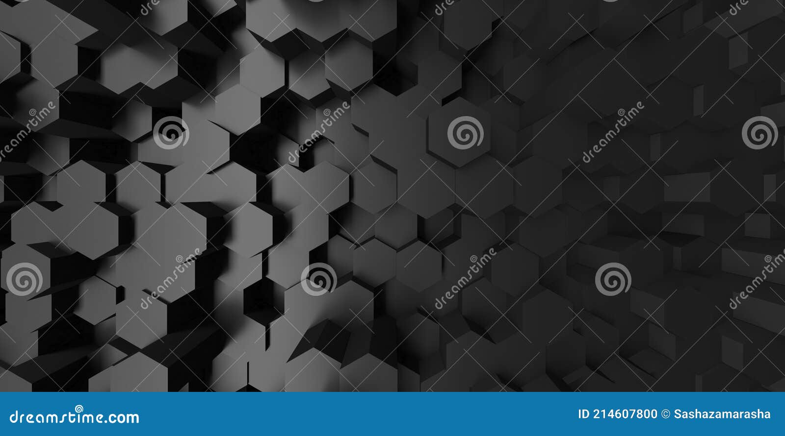 Futuristic Technology Concept. Hexagon Shapes Surface Stock ...