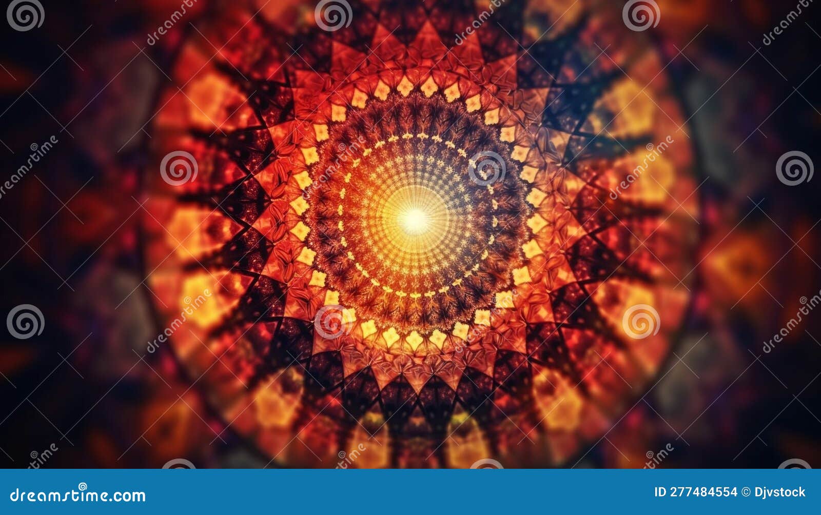 Futuristic Technology Creates Psychedelic Mandala Explosion Generated ...