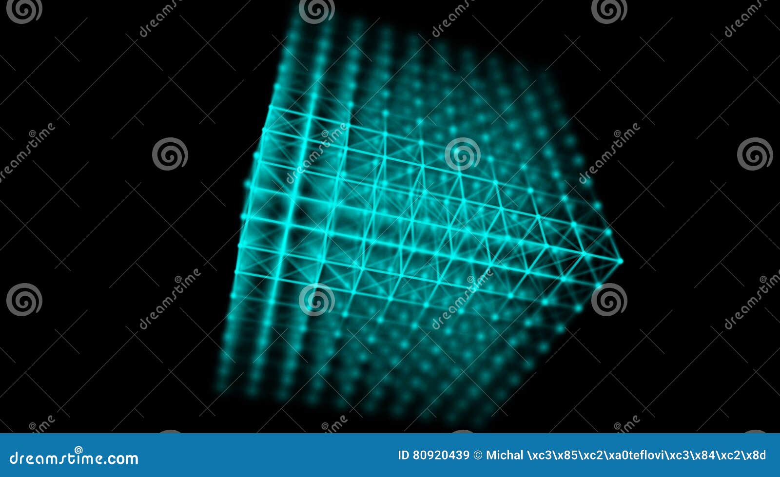 Futuristic Technology Cyber Cube Connection World Network, Computer ...