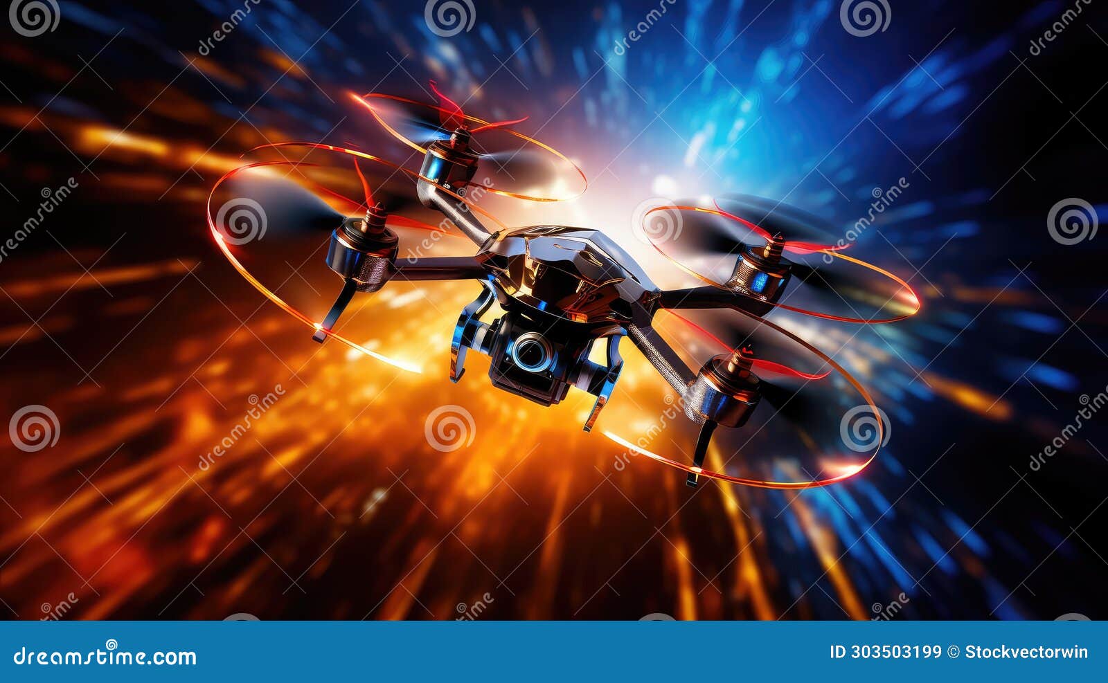 Futuristic Technology Dynamic Background Stock Illustration ...