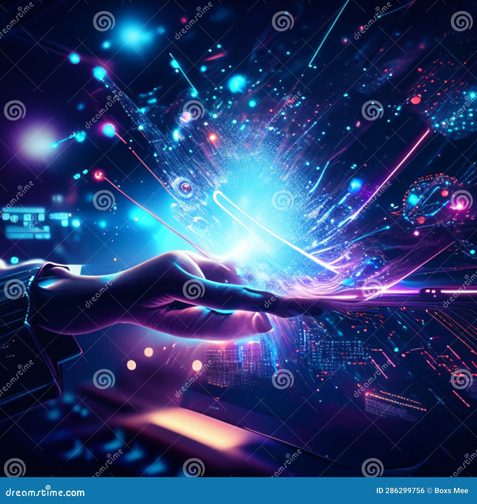 Futuristic Technology of the Future. Digital Technology for Business ...