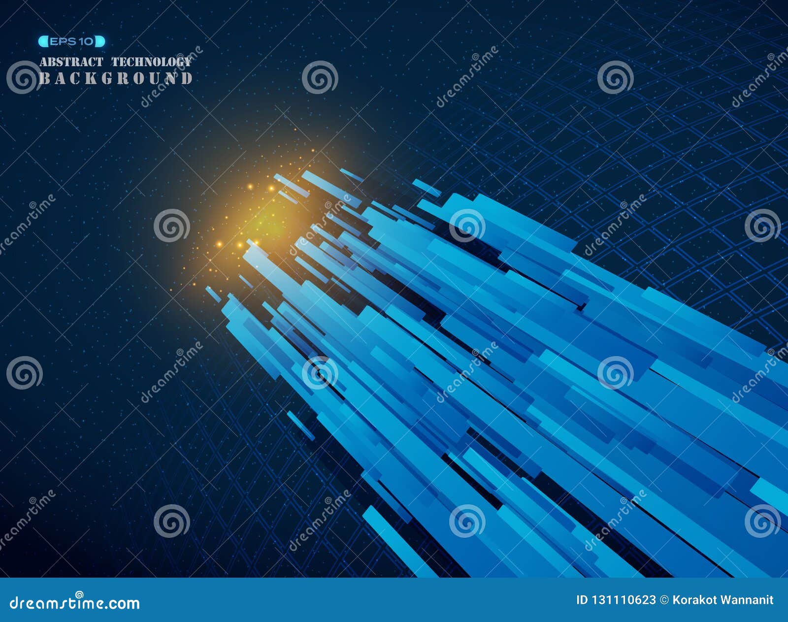 Futuristic of Technology Gradient Blue Stripe Lines Pattern Univ Stock ...