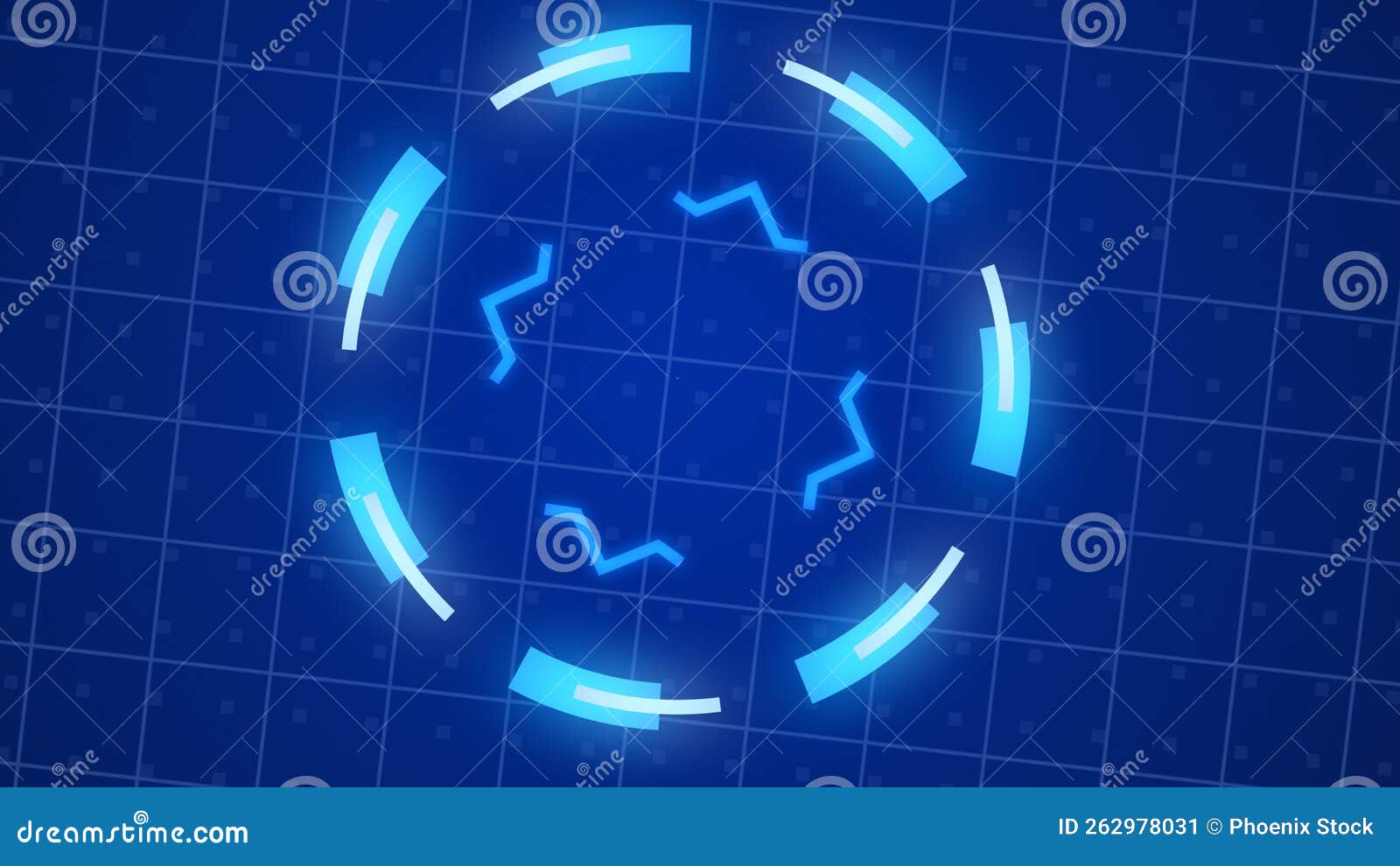 Futuristic Technology Hud Animation, Digital Modern Hud Background RGB ...