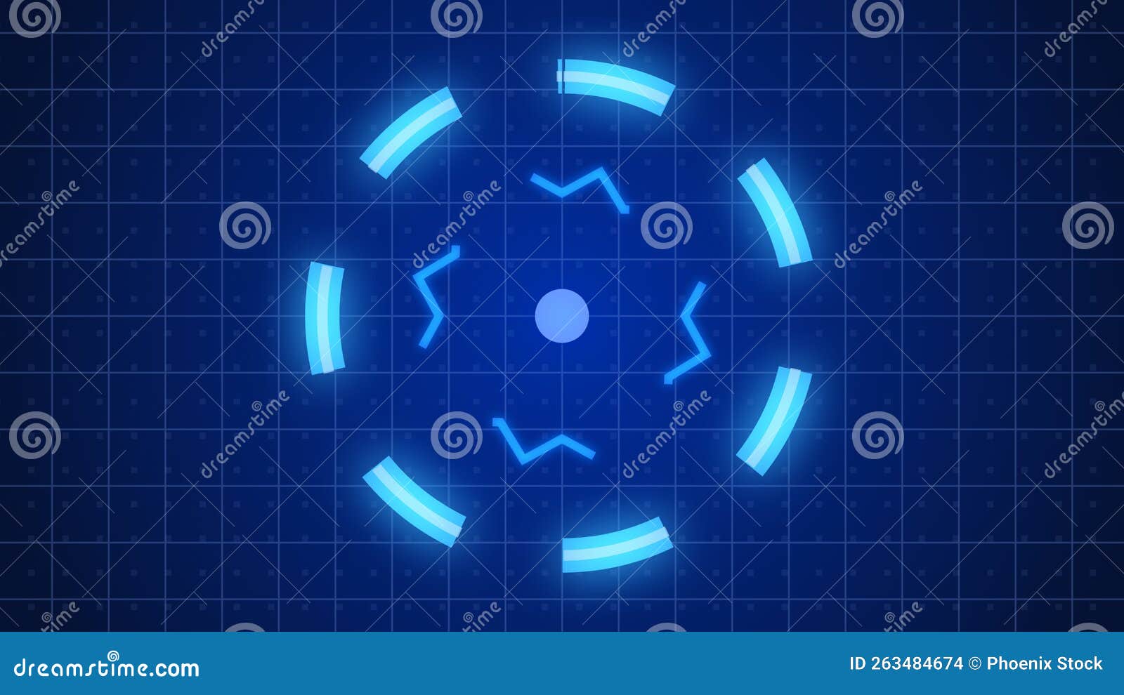 Futuristic Technology Hud Animation, Digital Modern Hud Background RGB ...