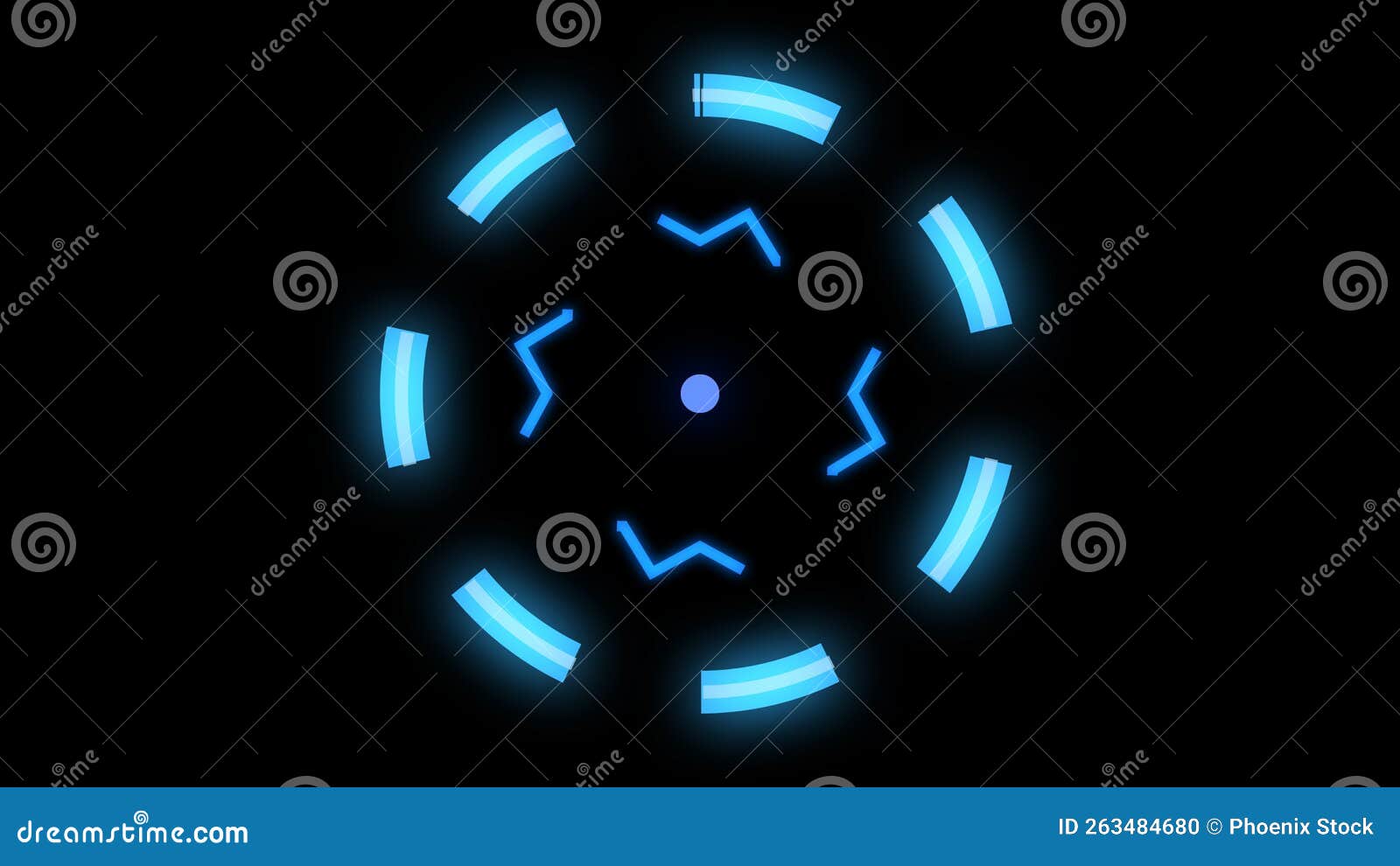 Futuristic Technology Hud Animation, Digital Modern Hud Background RGB ...