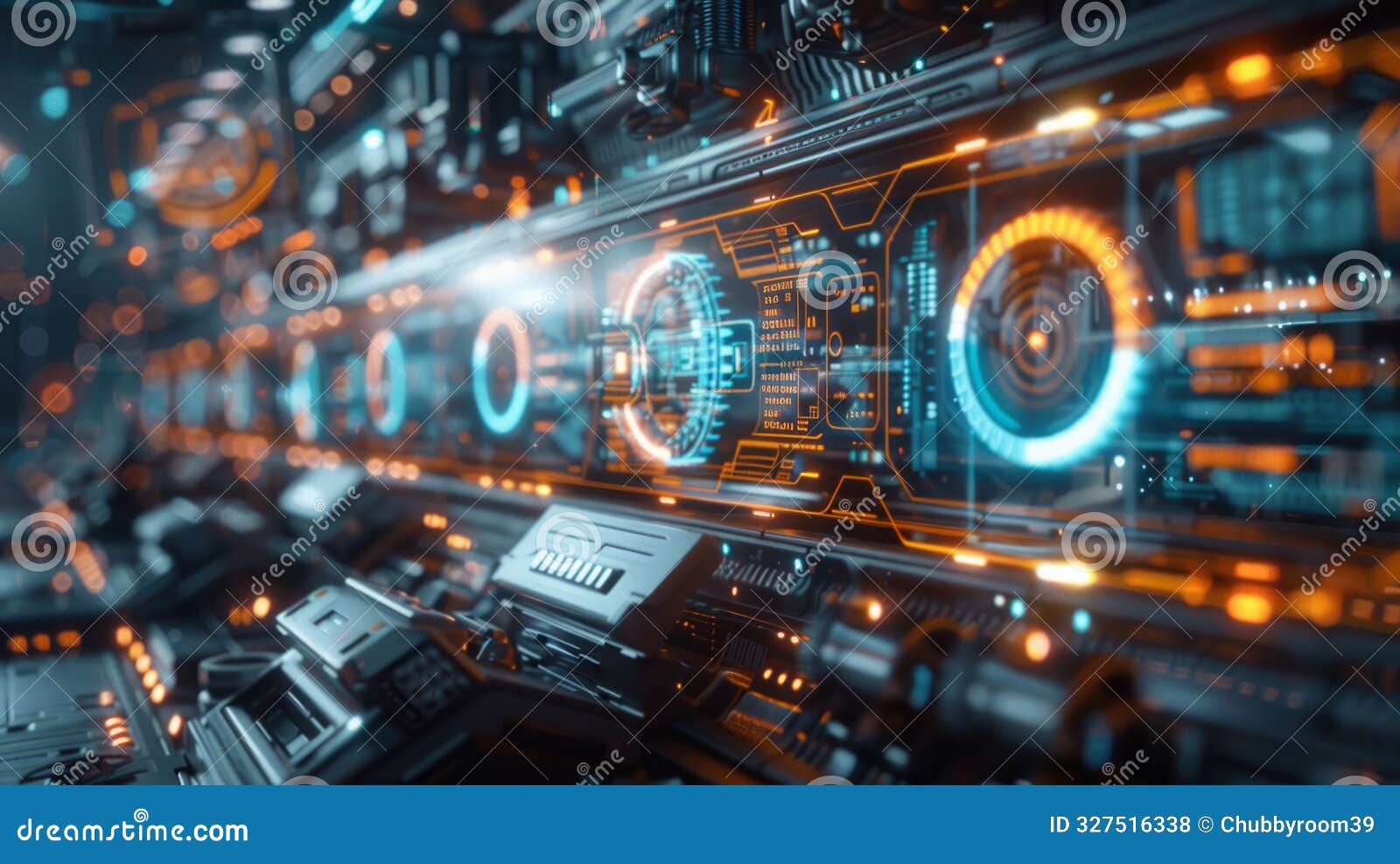 Futuristic Technology, an Image Showcasing a High-tech Factory ...