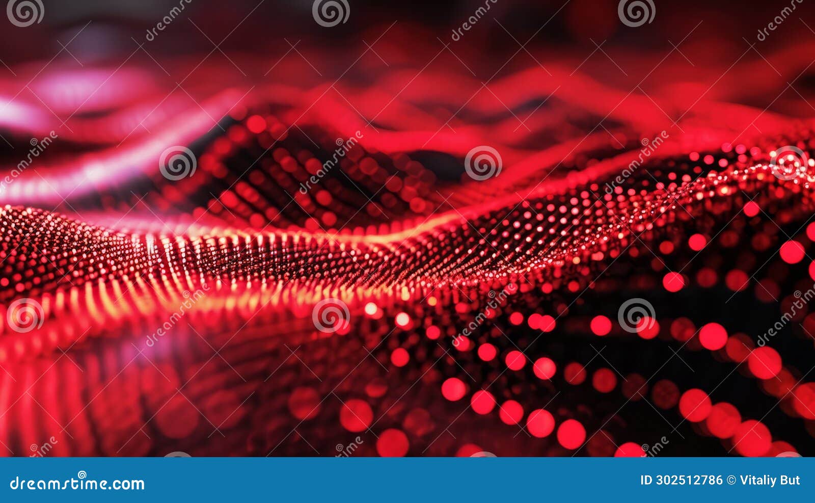 Futuristic Technology Innovation Red 3D Background. AI Stock ...