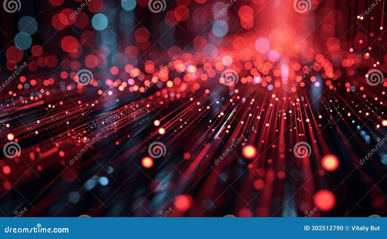 Futuristic Technology Innovation Red 3D Background. AI Stock ...