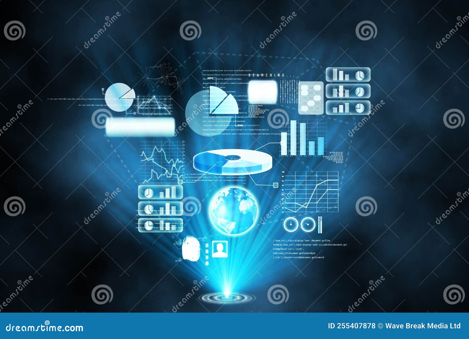 Futuristic Technology Interface Stock Illustration - Illustration of ...