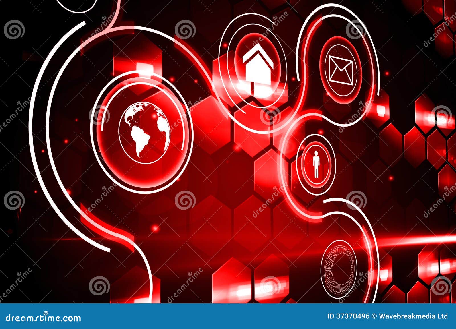 Futuristic Technology Interface Stock Illustration - Illustration of ...
