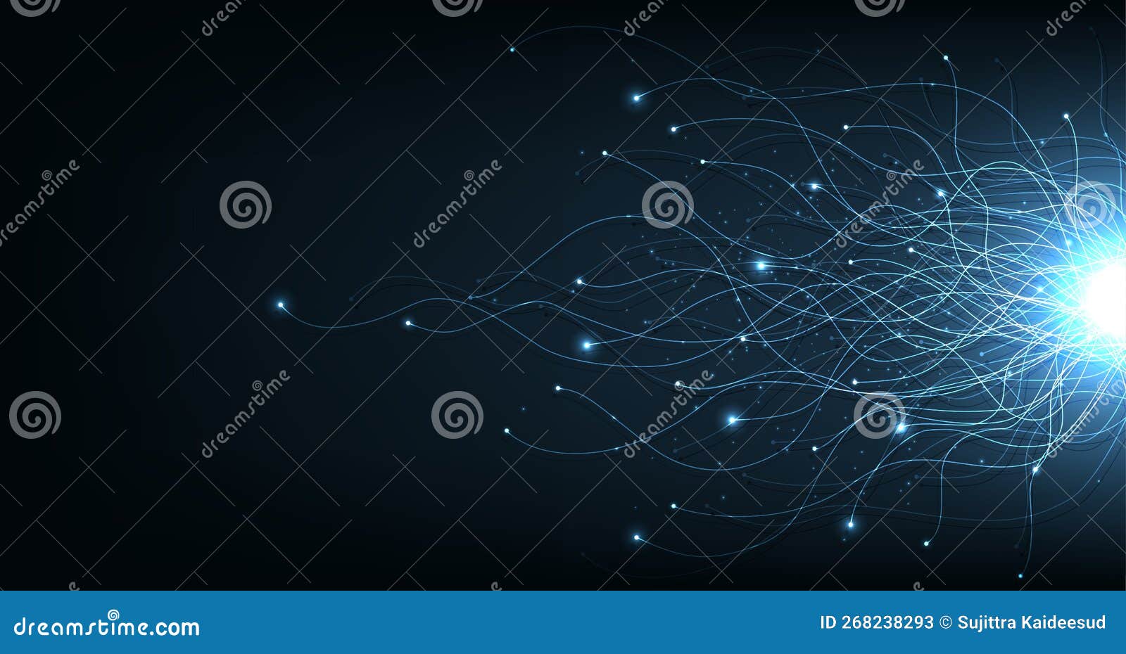 Futuristic Technology Lines Background Stock Vector - Illustration of ...