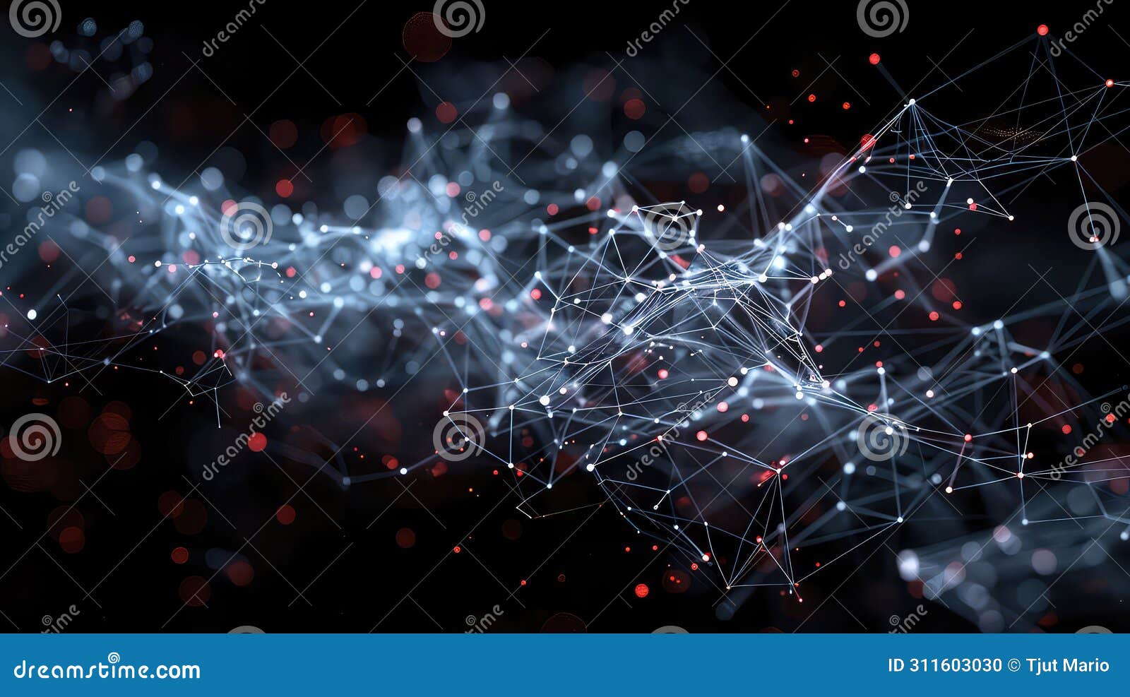 Futuristic Technology Network Background Stock Illustration ...