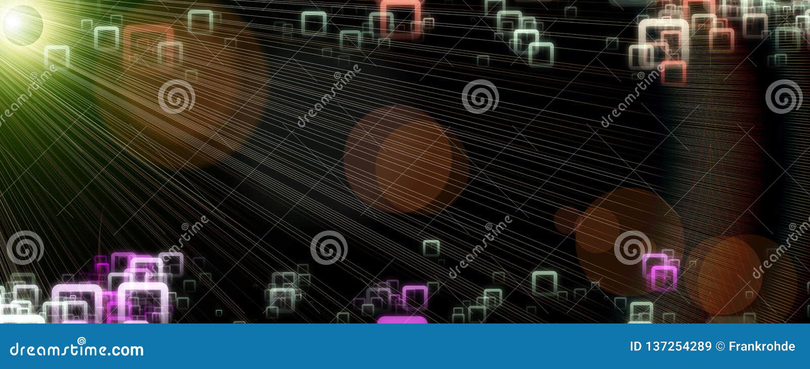 Futuristic Technology Panorama Square Background Design Stock ...