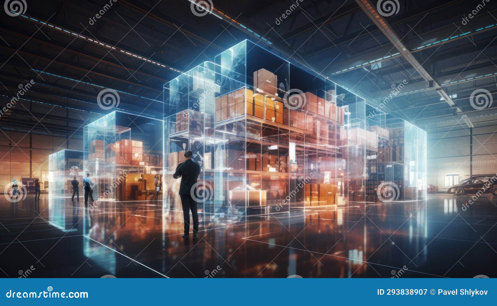 Futuristic Technology Retail Warehouse: Digitalization and ...
