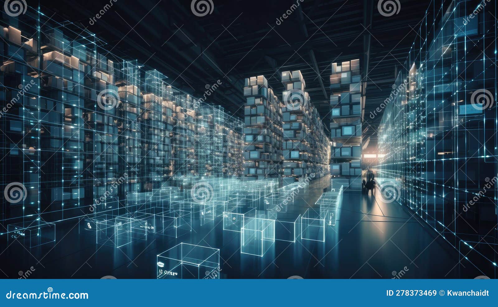 Warehouse Modern Technology Concept, Warehouse Voice Tasking, Handling ... Warehouse Modern Technology Concept, Warehouse Voice Tasking, Handling ...