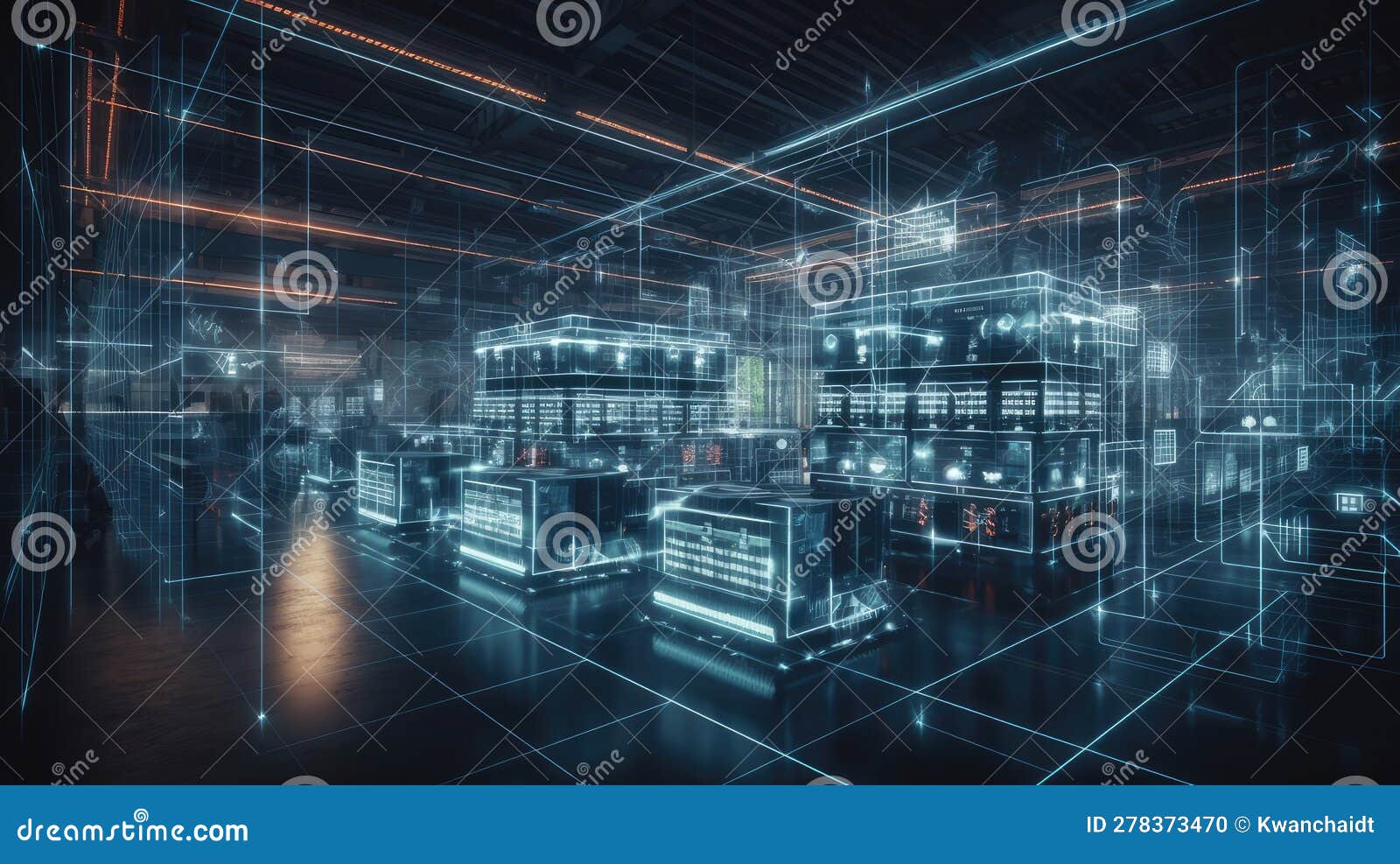 Warehouse Modern Technology Concept, Warehouse Voice Tasking, Handling ... Warehouse Modern Technology Concept, Warehouse Voice Tasking, Handling ...