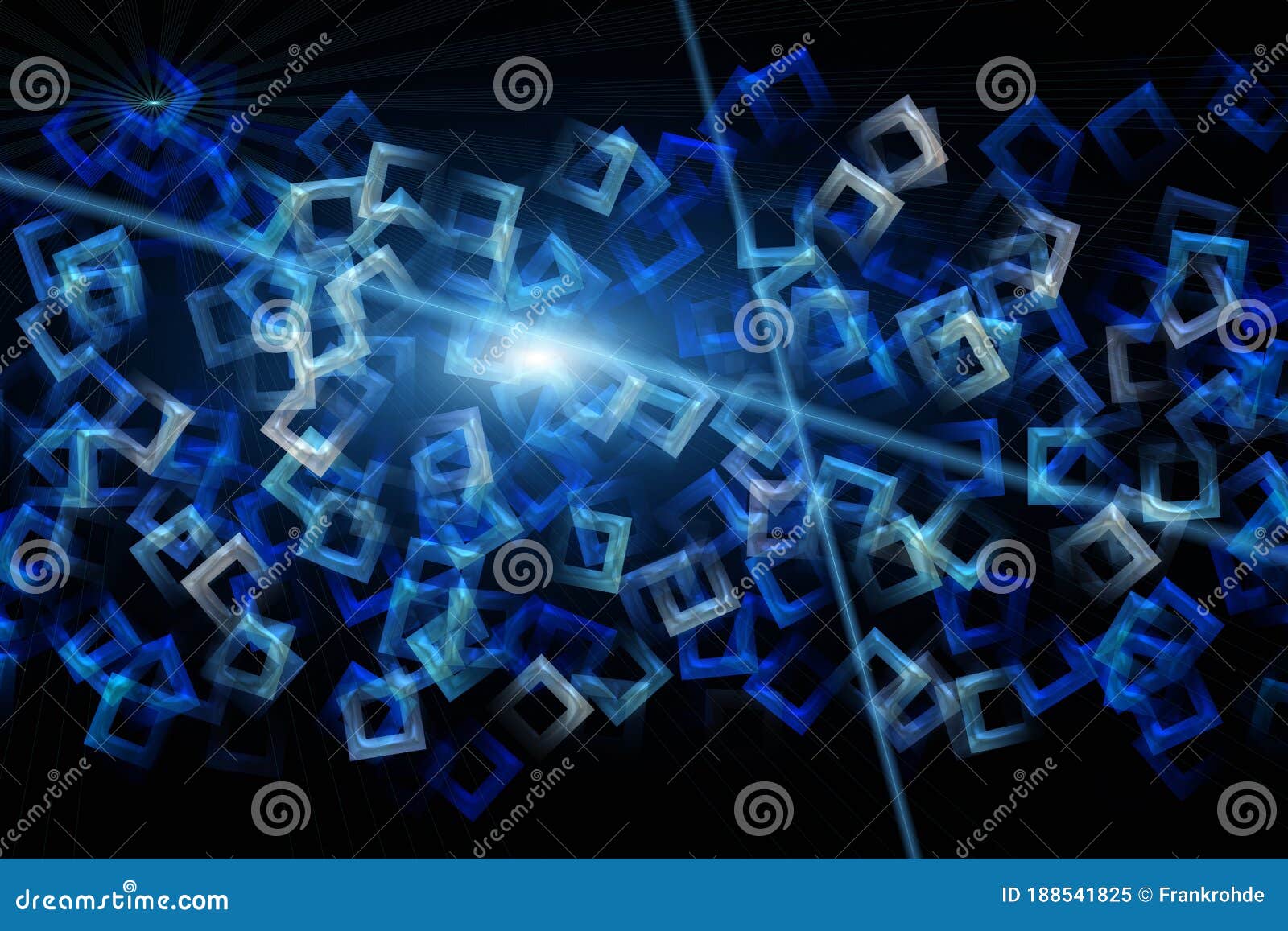 Futuristic Technology Square Background Design Stock Illustration ...