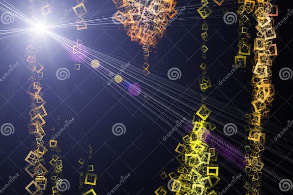 Futuristic Technology Square Background Design Stock Illustration ...