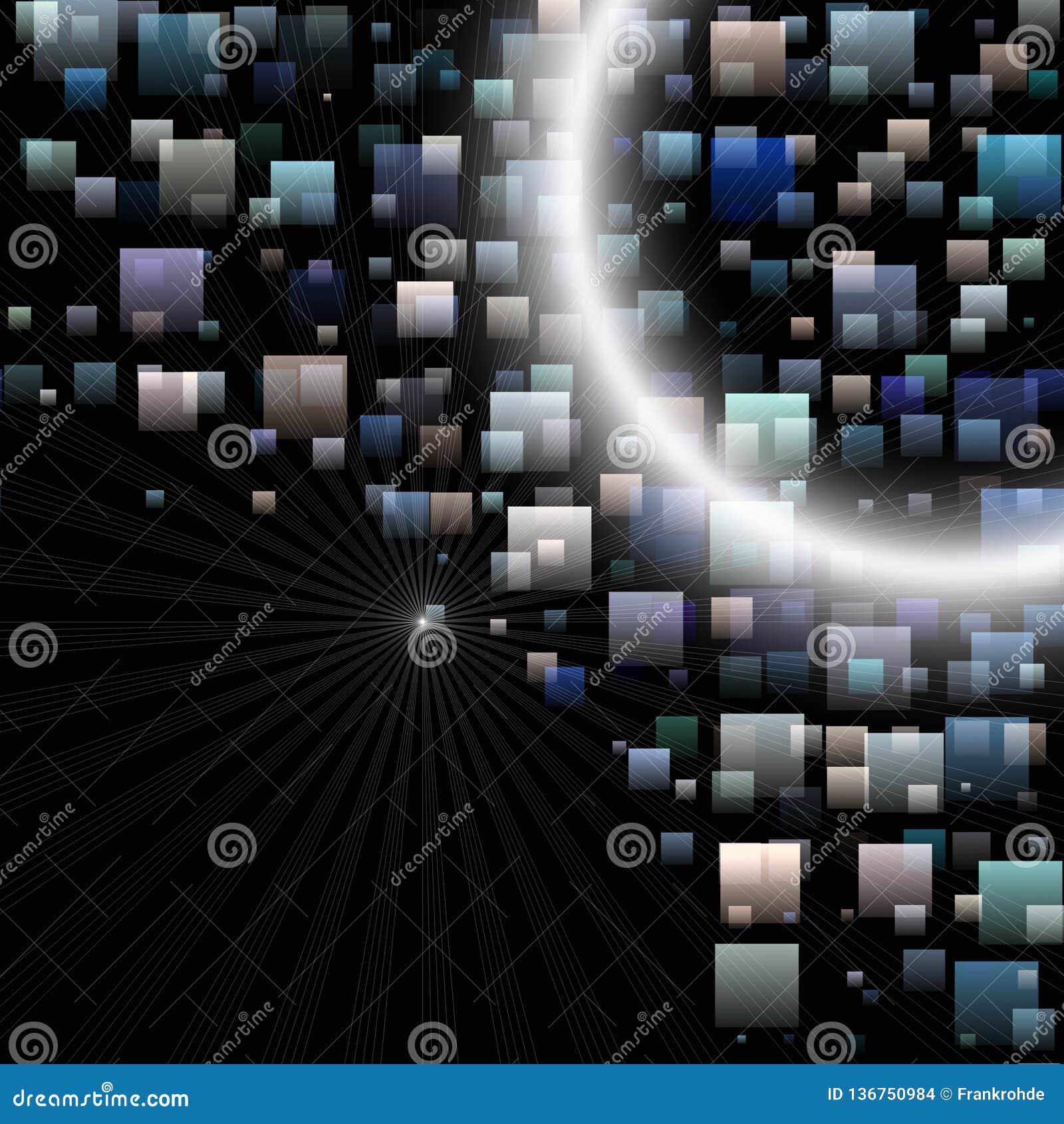 Futuristic Technology Square Background Design Stock Illustration ...