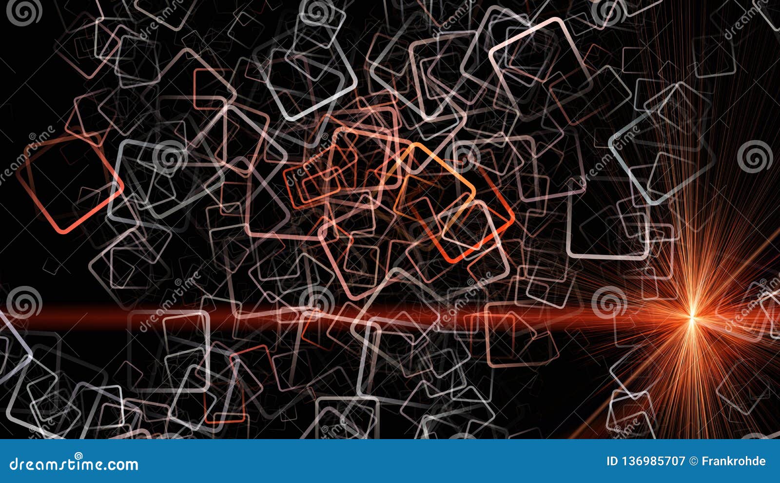 Futuristic Technology Square Background Design Stock Illustration ...