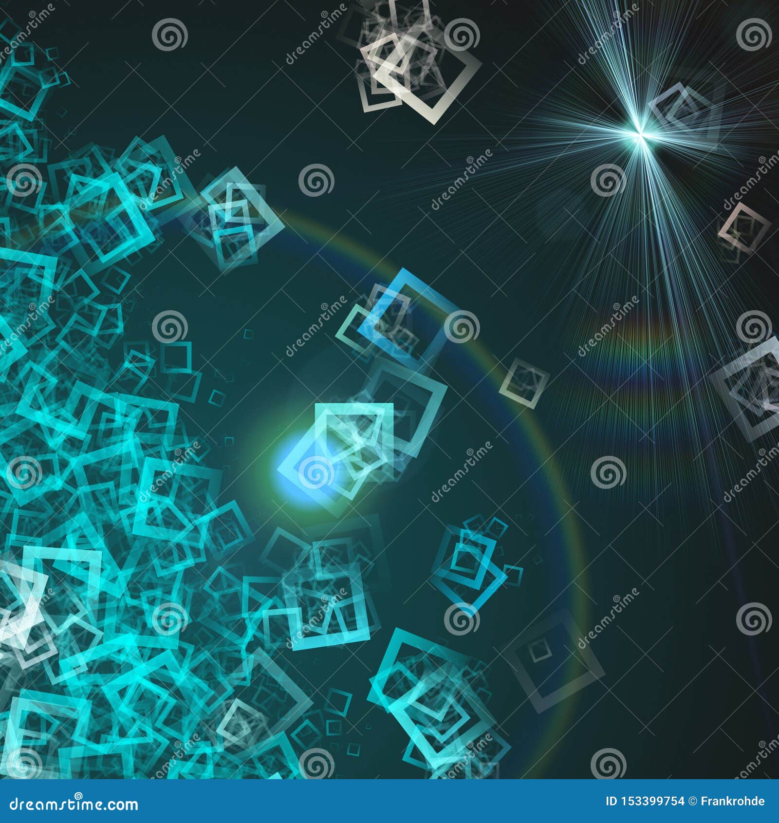 Futuristic Technology Square Background Design Stock Illustration ...