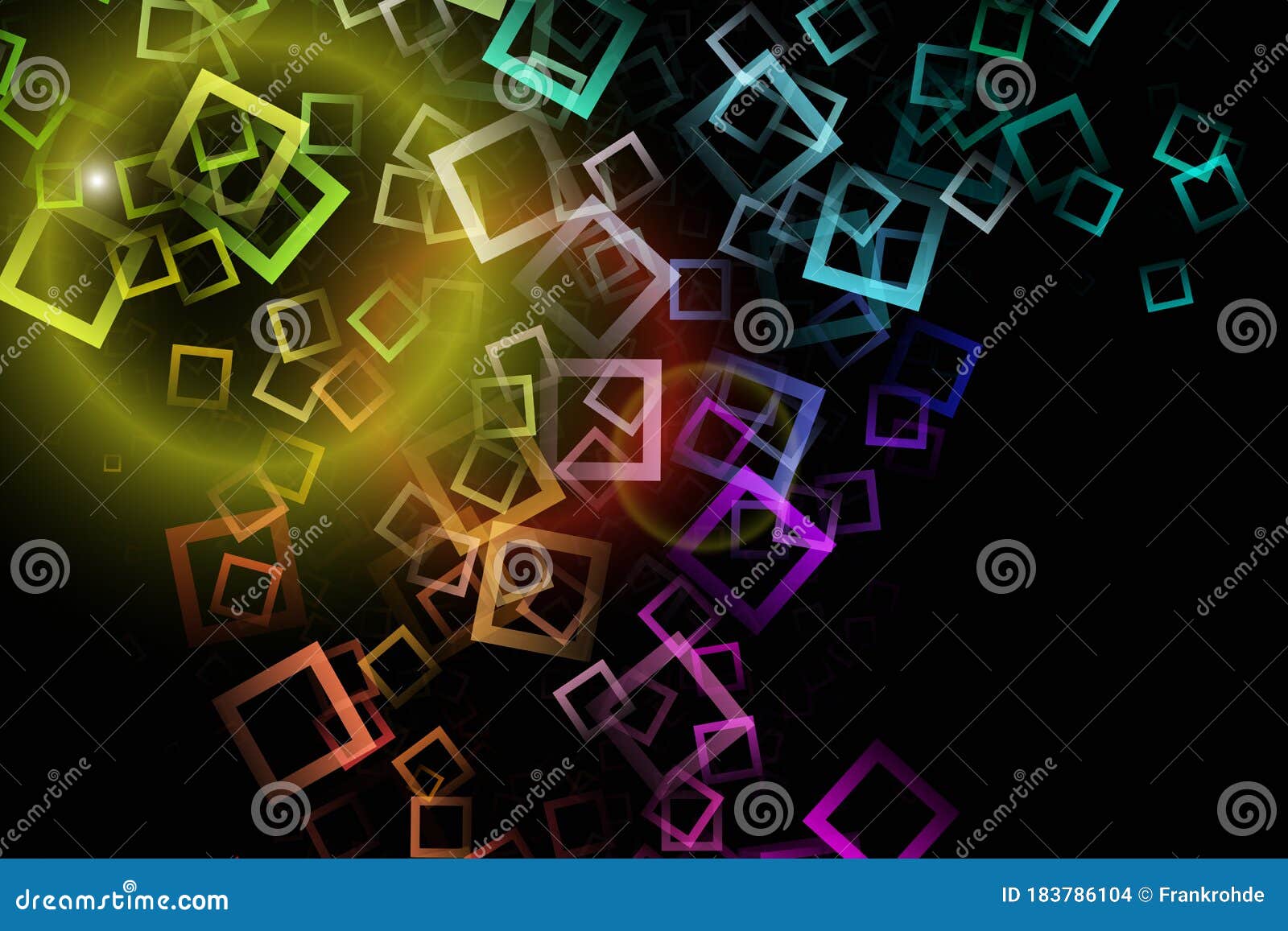Futuristic Technology Square Design Illustration with Lights Stock ...