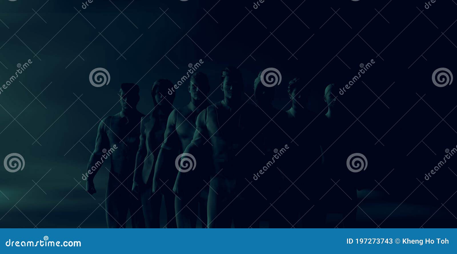 Futuristic Technology Team stock illustration. Illustration of inventor ...