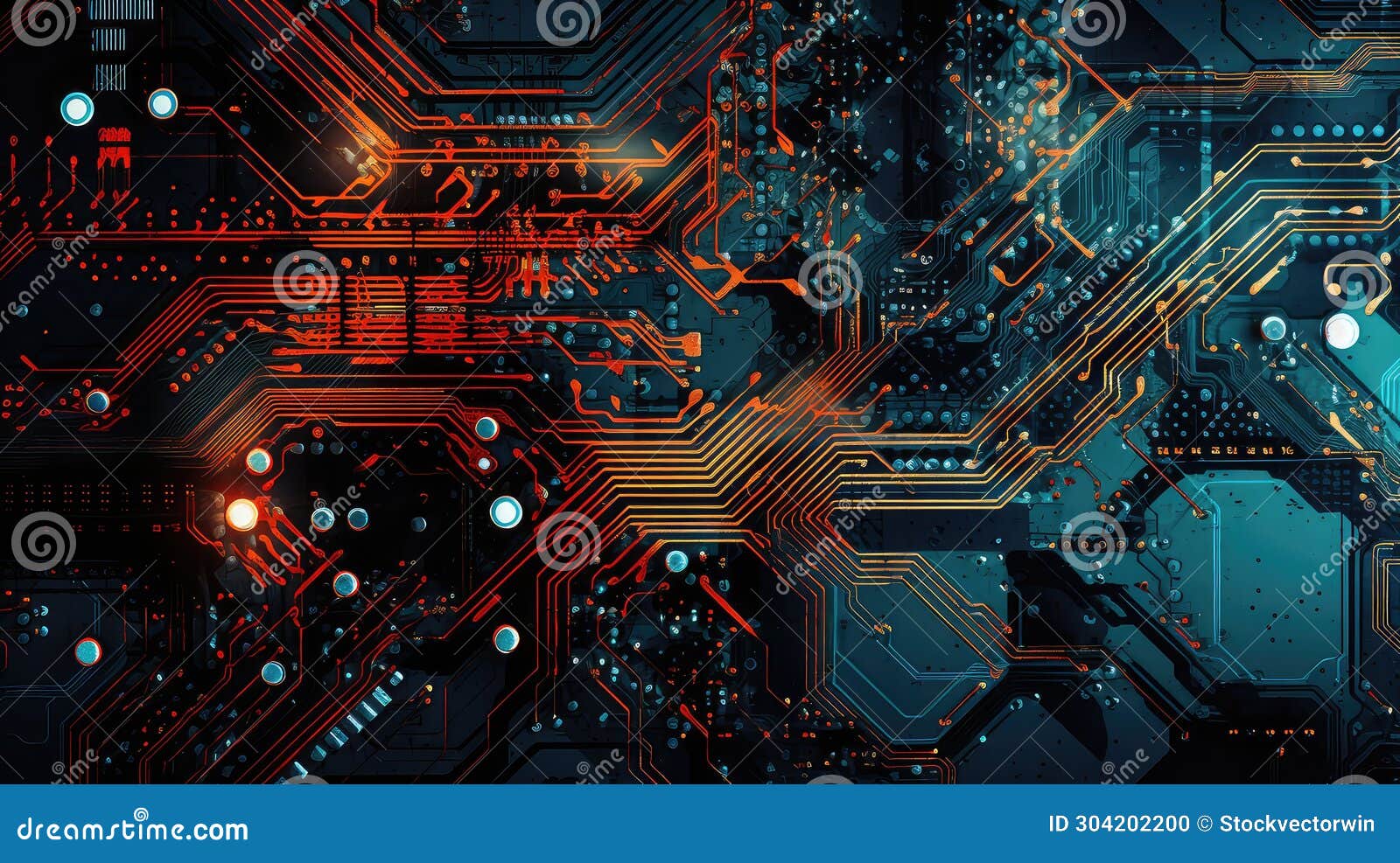 Futuristic Technology Texture Background Stock Illustration ...