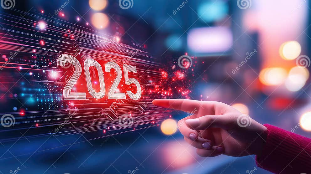 Futuristic Technology Vision for 2025 with Digital Innovation and ...