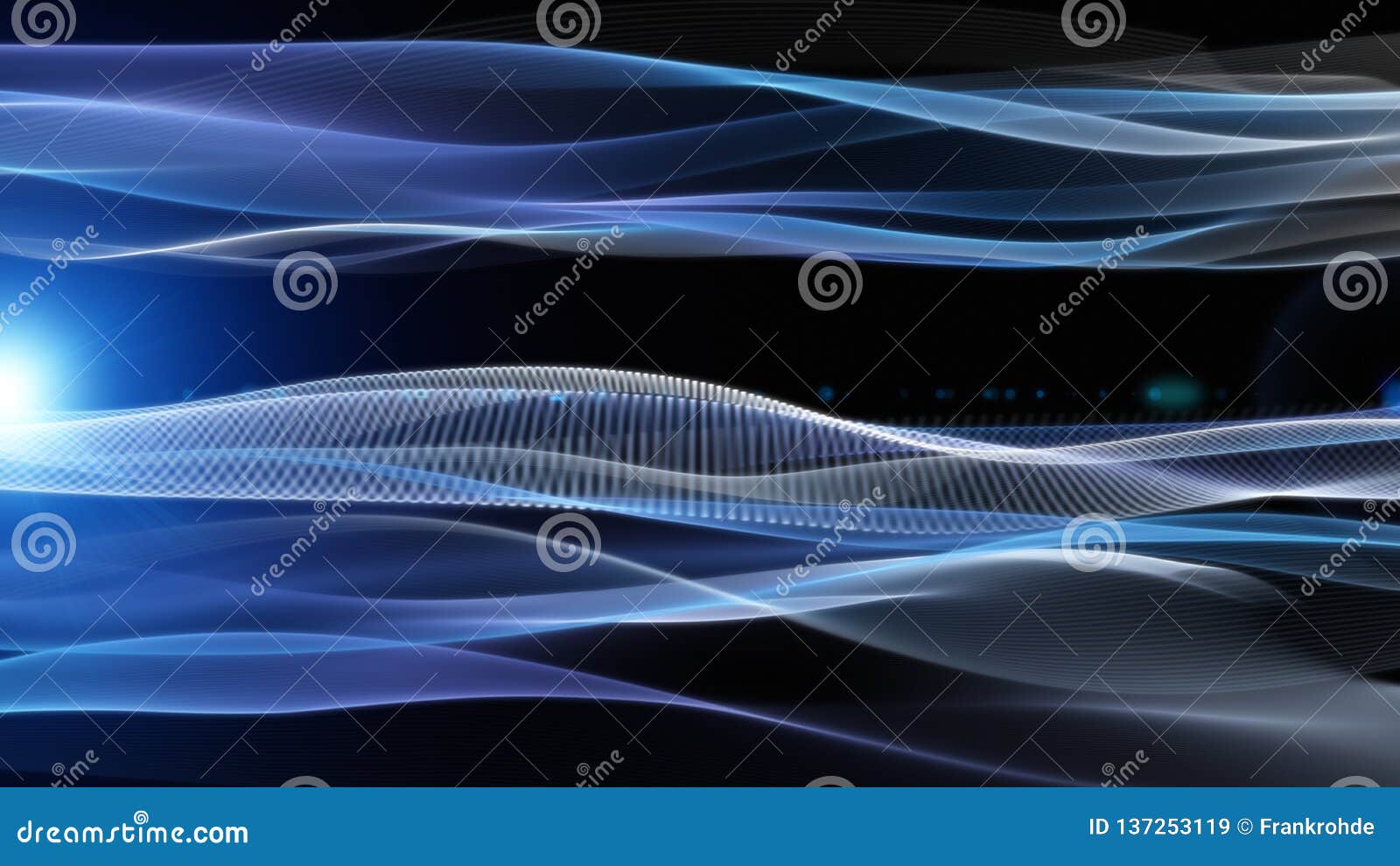Futuristic Technology Wave Background Design Stock Illustration ...