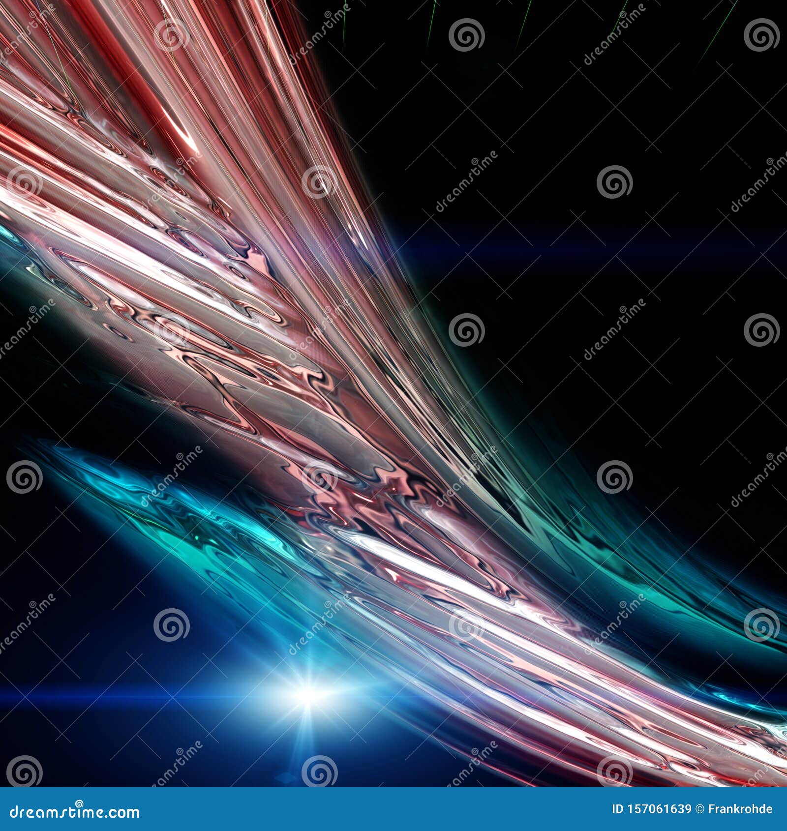 Futuristic Technology Wave Design with Lights Stock Illustration ...