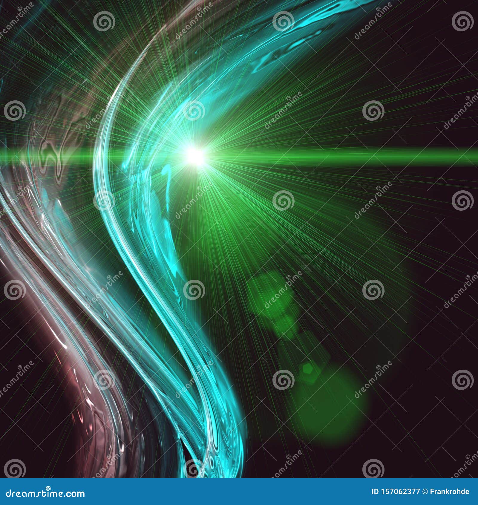 Futuristic Technology Wave Design with Lights Stock Illustration ...