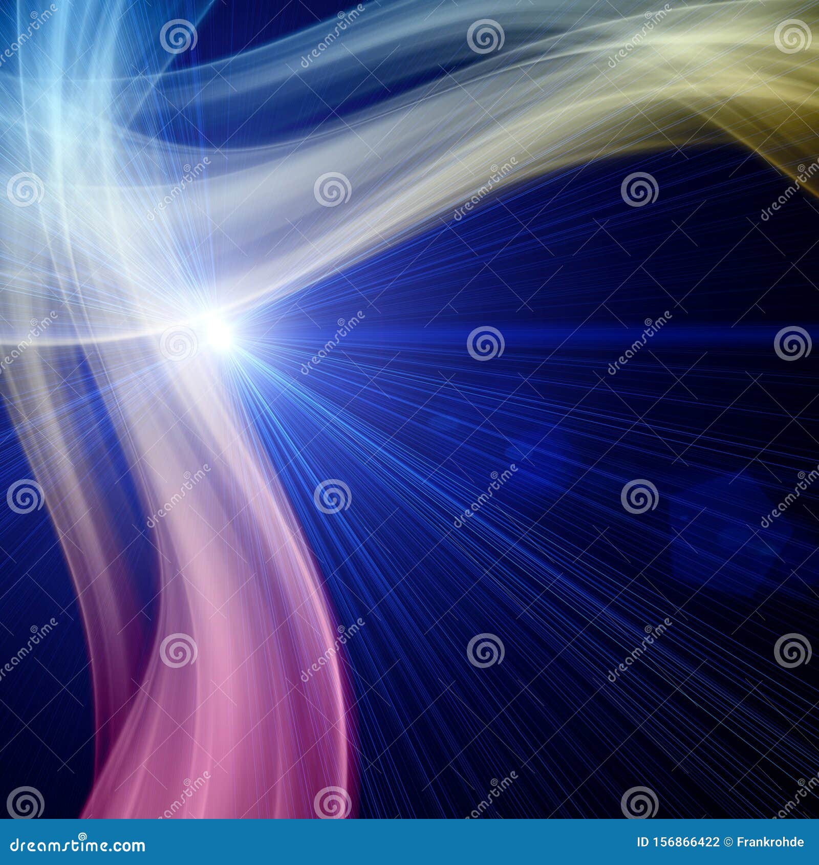 Futuristic Technology Wave Design Illustration with Lights Stock ...