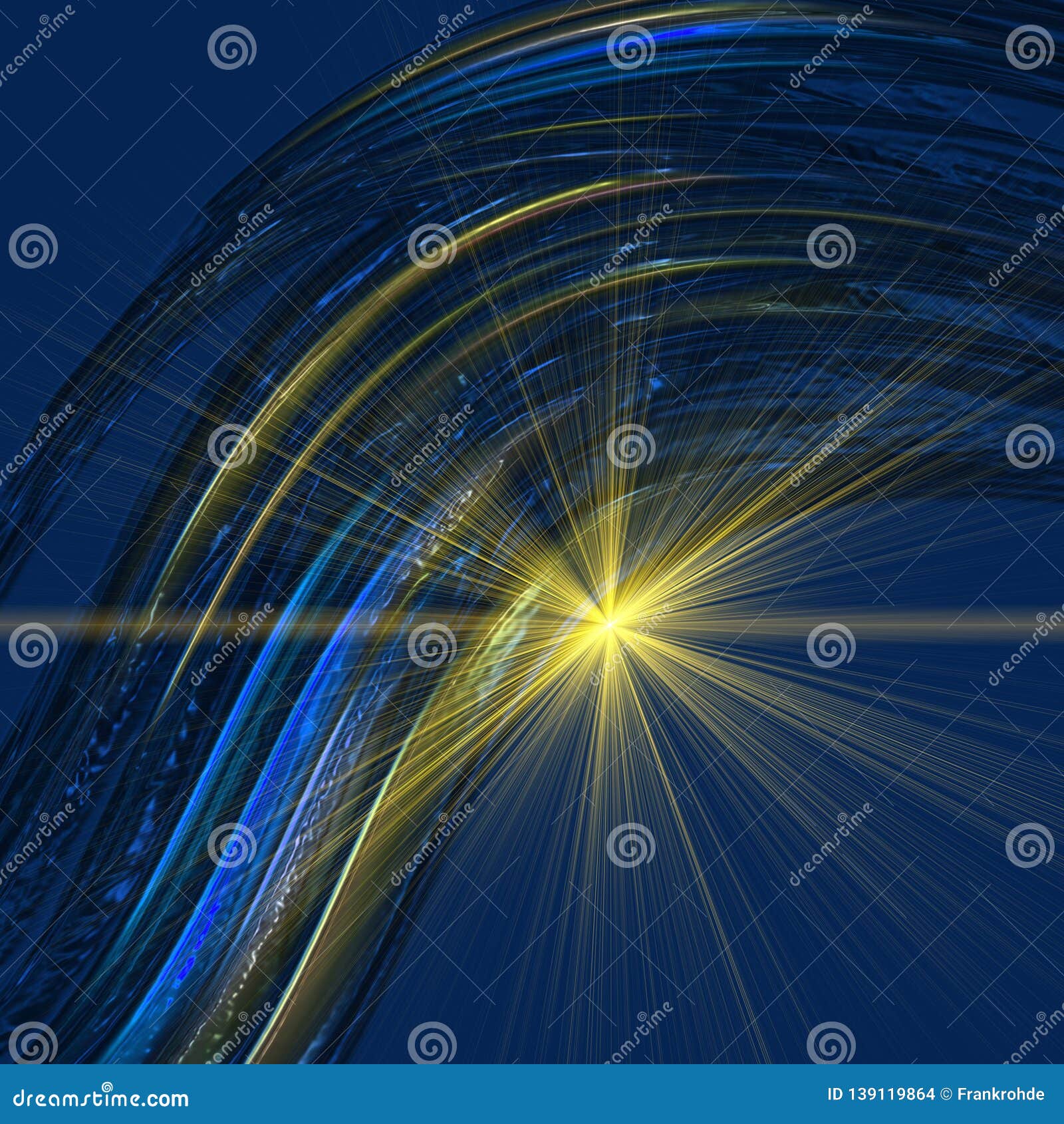 Futuristic Technology Wave Design with Lights Stock Illustration ...