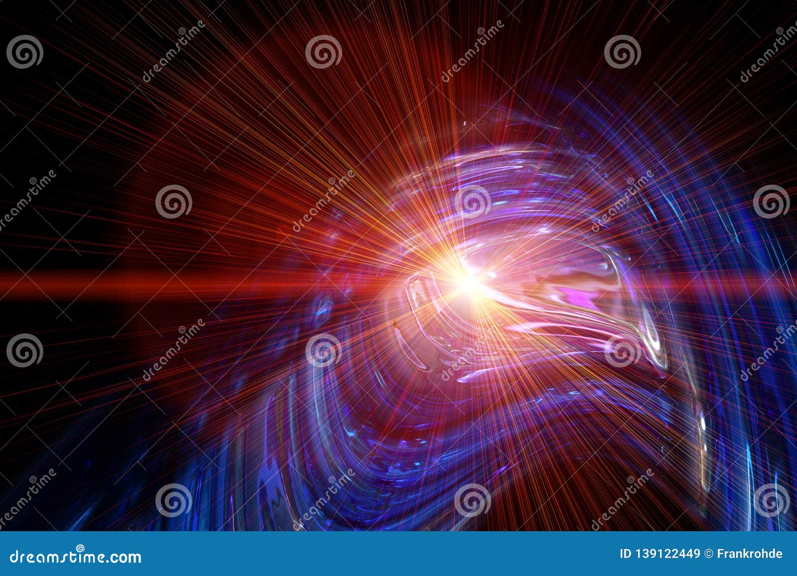 Futuristic Technology Wave Design with Lights Stock Illustration ...