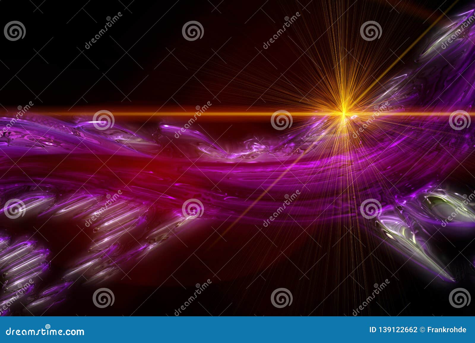 Futuristic Technology Wave Design with Lights Stock Illustration ...