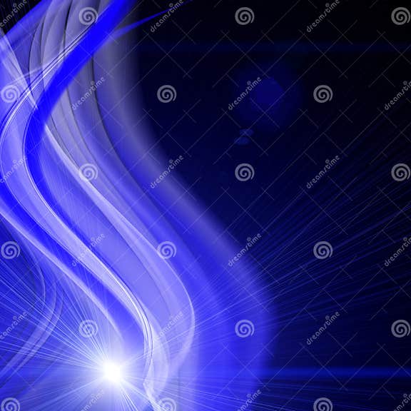 Futuristic Technology Wave Design with Lights Stock Illustration ...