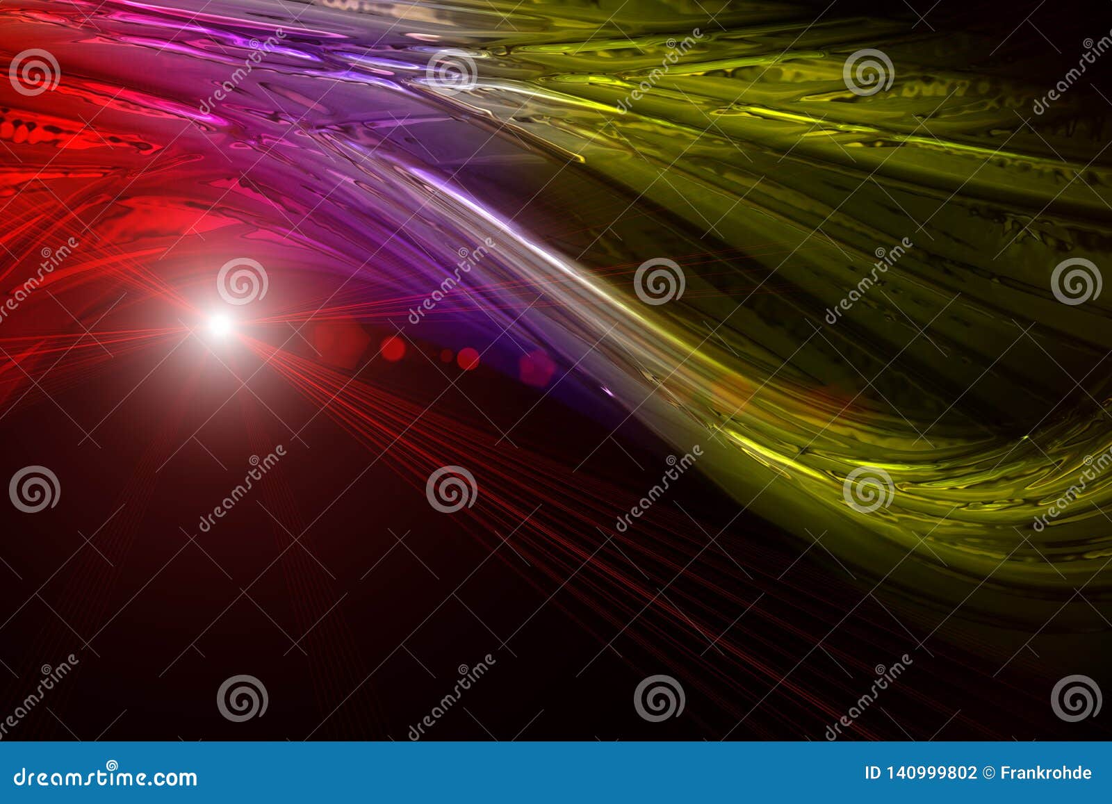 Futuristic Technology Wave Design with Lights Stock Illustration ...