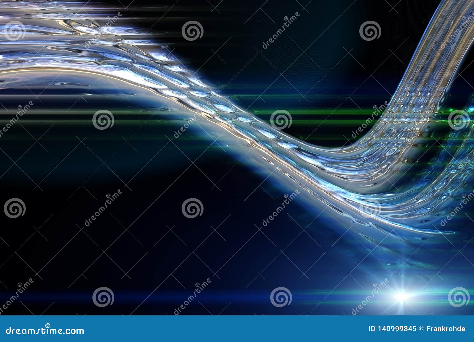 Futuristic Technology Wave Design with Lights Stock Illustration ...