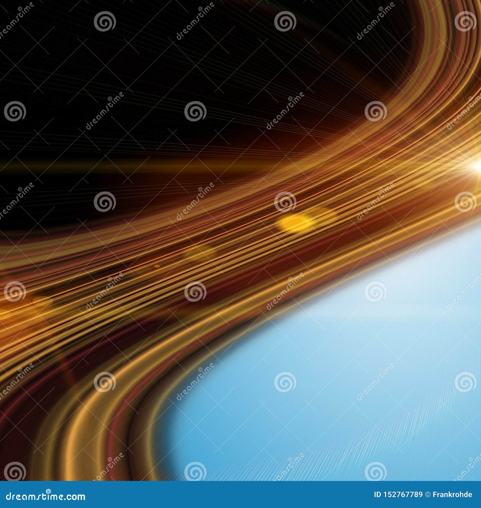 Futuristic Technology Wave Design with Lights Stock Illustration ...