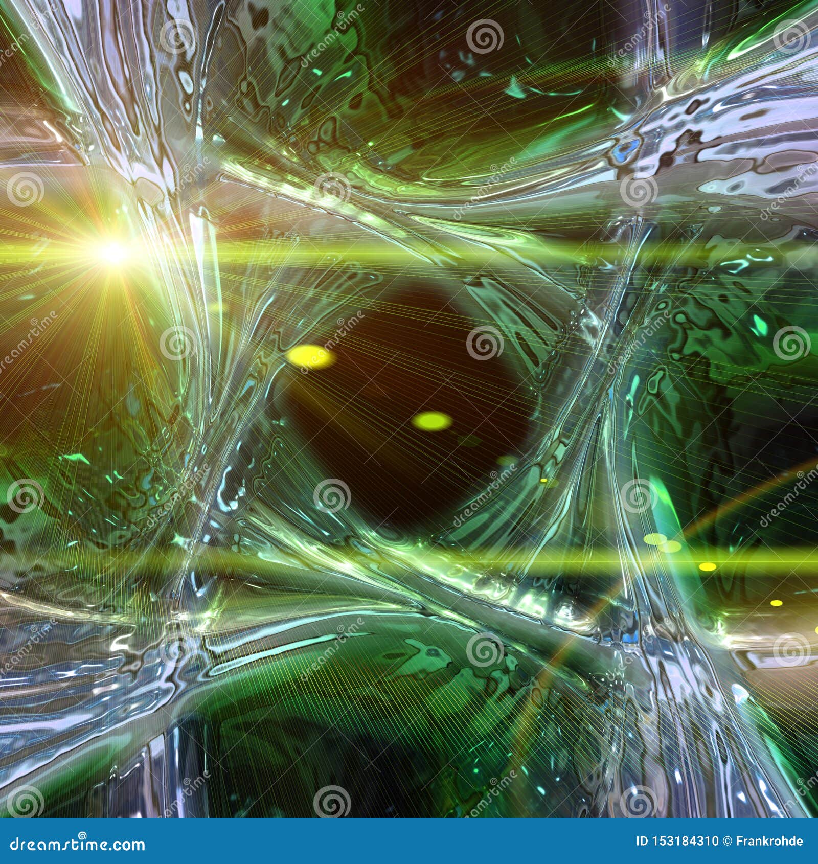 Futuristic Technology Wave Design with Lights Stock Illustration ...