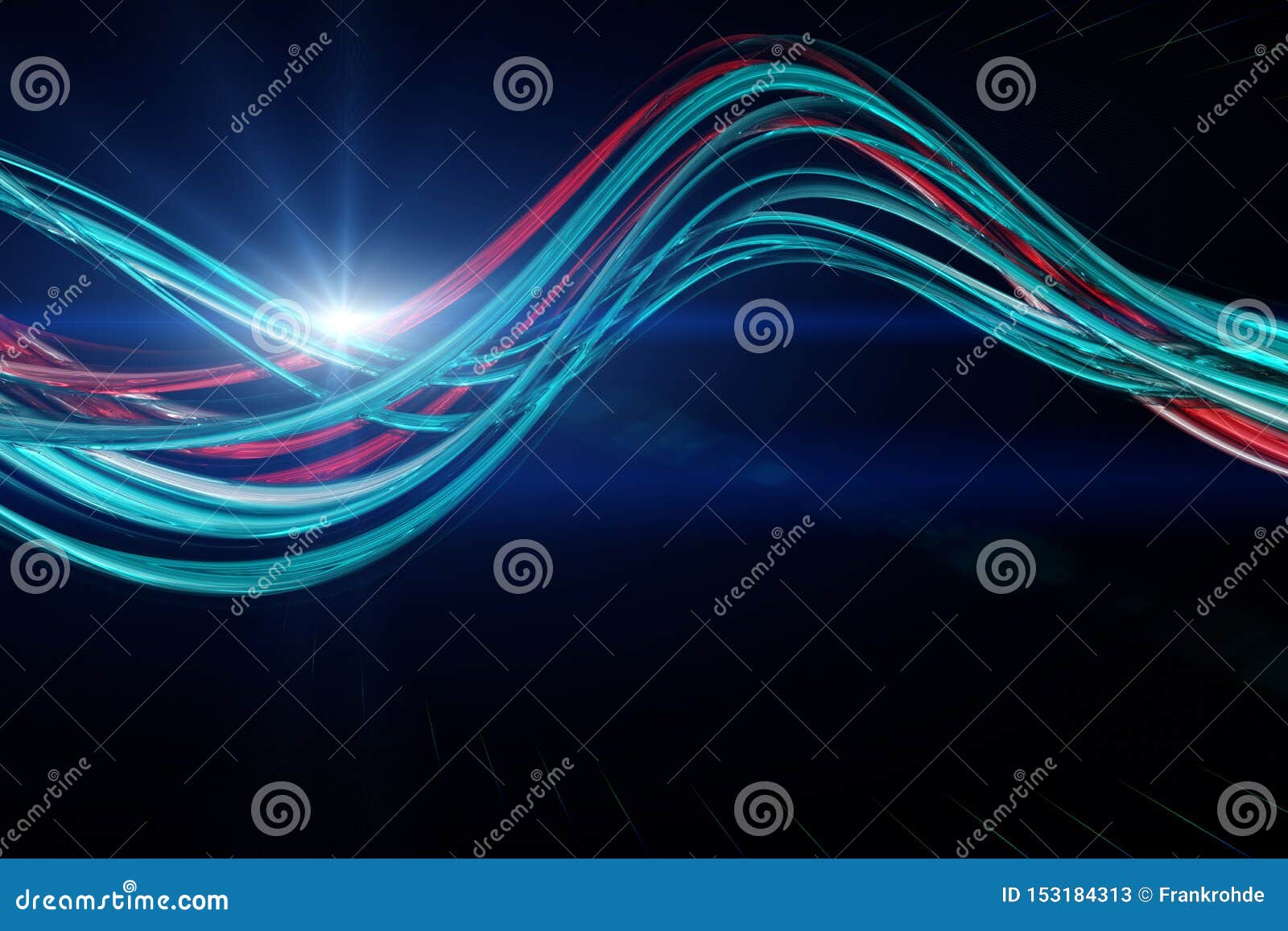 Futuristic Technology Wave Design with Lights Stock Illustration ...