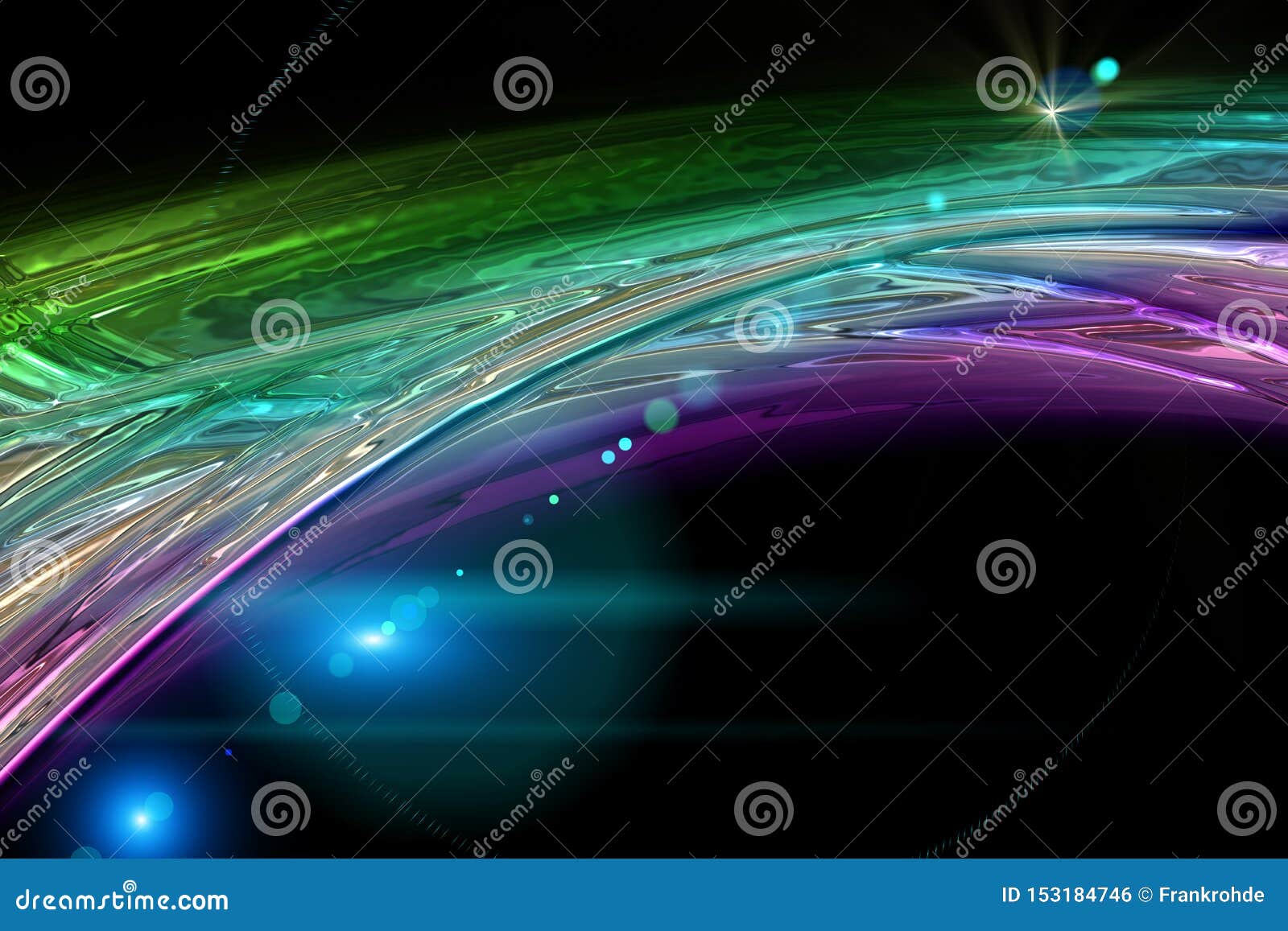 Futuristic Technology Wave Design with Lights Stock Illustration ...